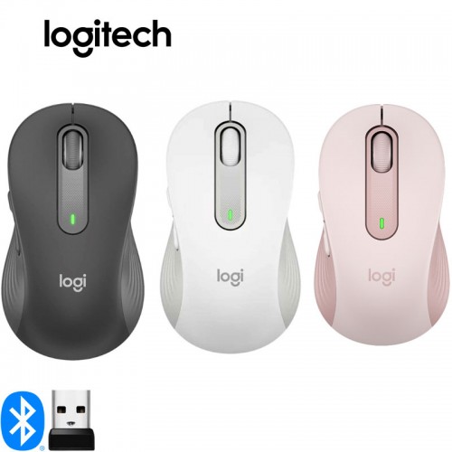 Logitech Signature M650 Wireless & Bluetooth Mouse - Gold One Computer