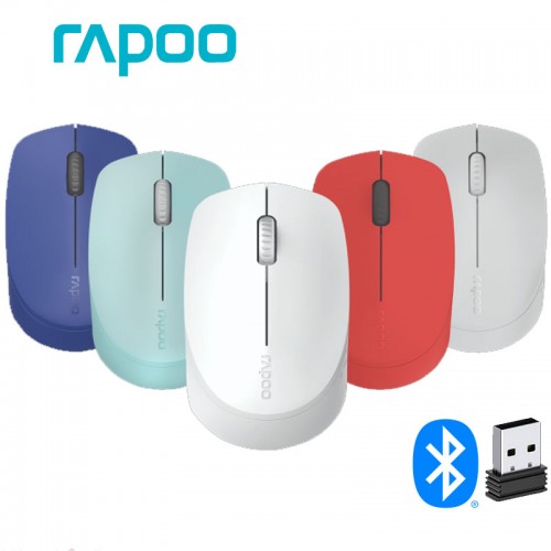 Rapoo M100 Silent Wireless & Bluetooth Mouse - Gold One Computer
