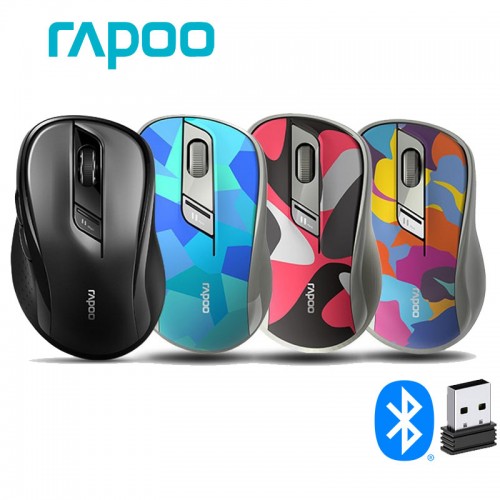 Rapoo M500 Silent Wireless & Bluetooth Mouse - Gold One Computer